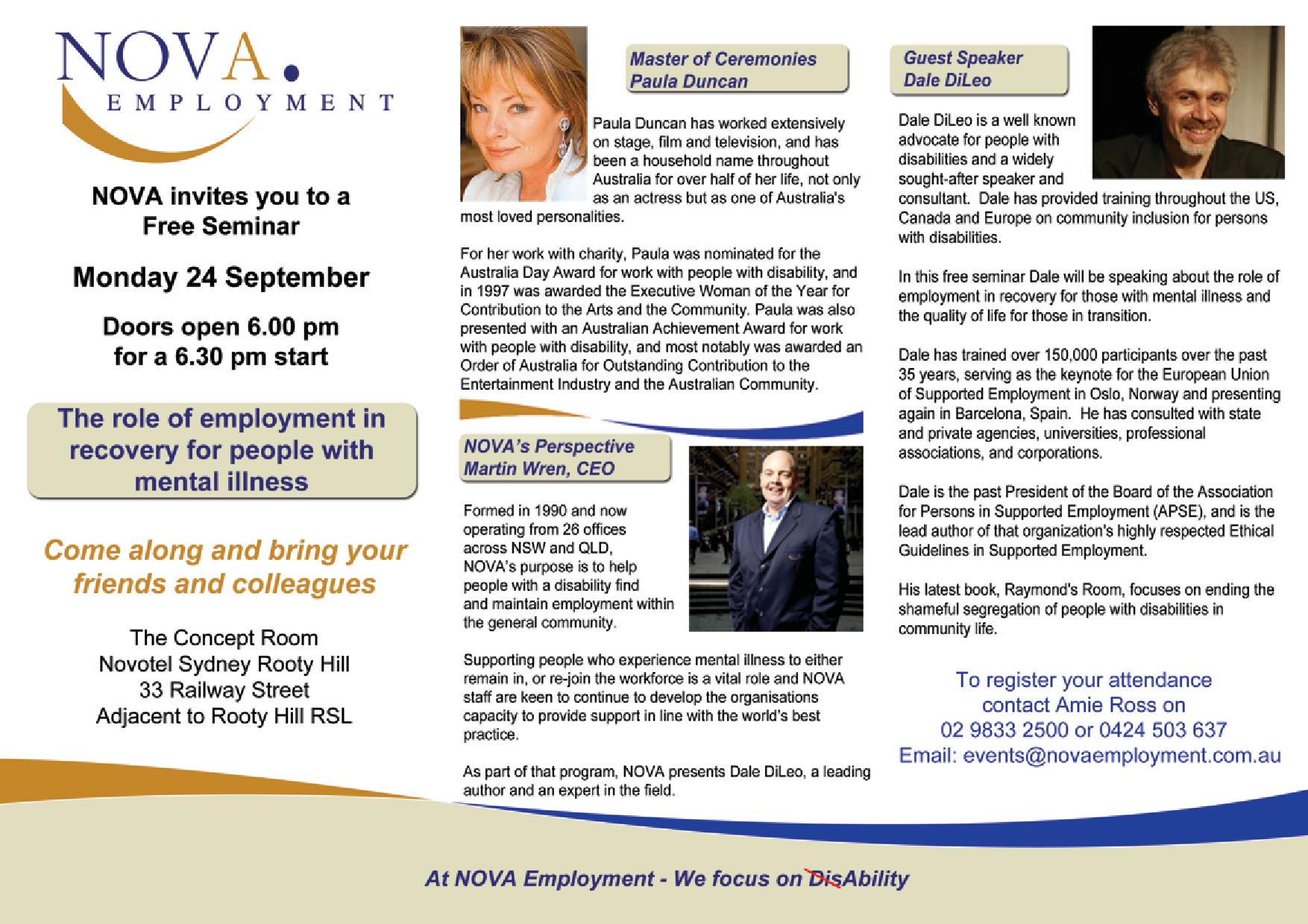 Dale DiLeo - Free Seminar Monday Night | Can-Do Ability
